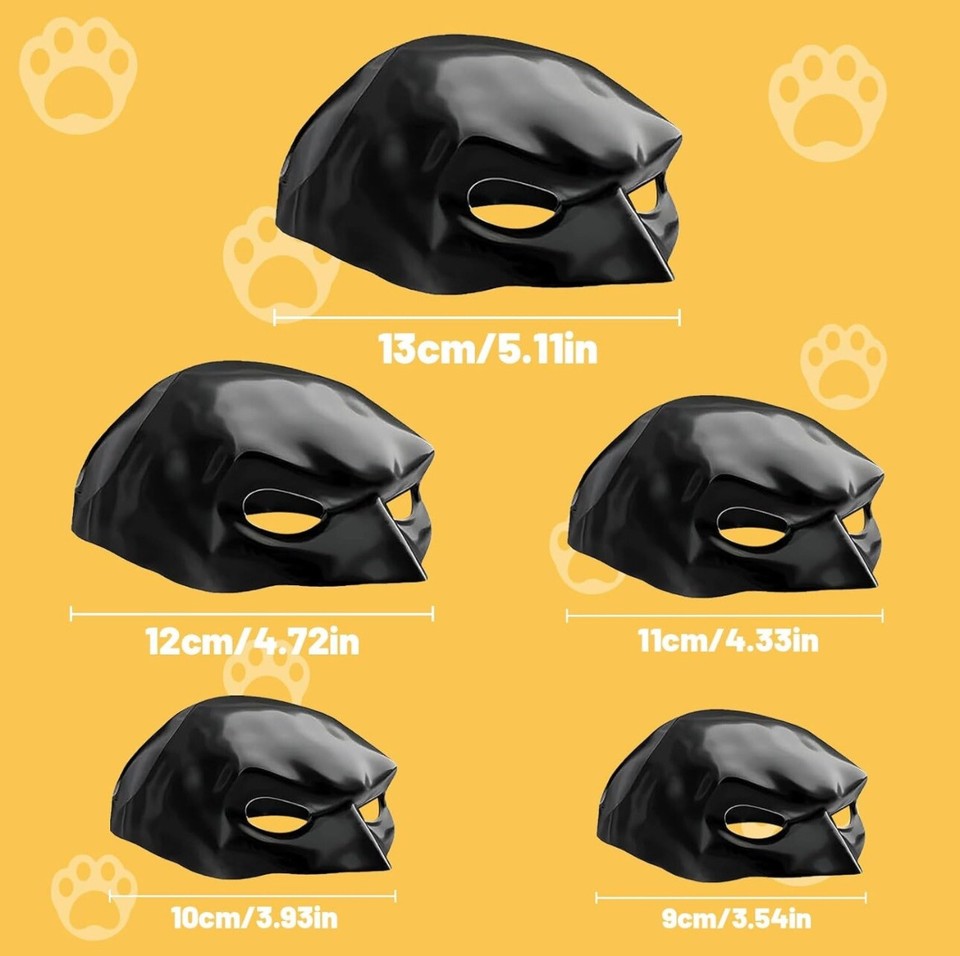 Viral Pet Mask, Cat Batman Face Mask. BAT CAT Cosplay Halloween Batman ...