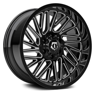 22 inch 22x12 TIS 553BM Gloss Black wheels rims 6x5.5 6x139.7 -44 | eBay