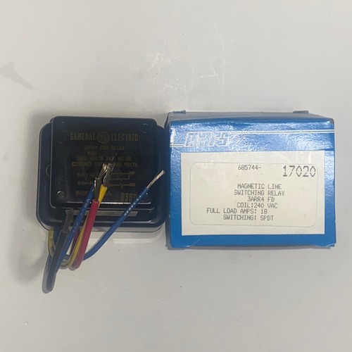 General Electrical Mars 17020 3ARR4 FD5 MAGNETIC LINE SWITCHING RELAY ...