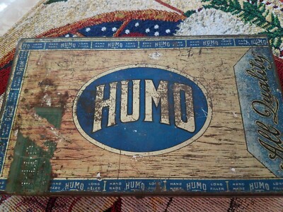Vintage Pressed Tin HUMO Cigar Box | eBay