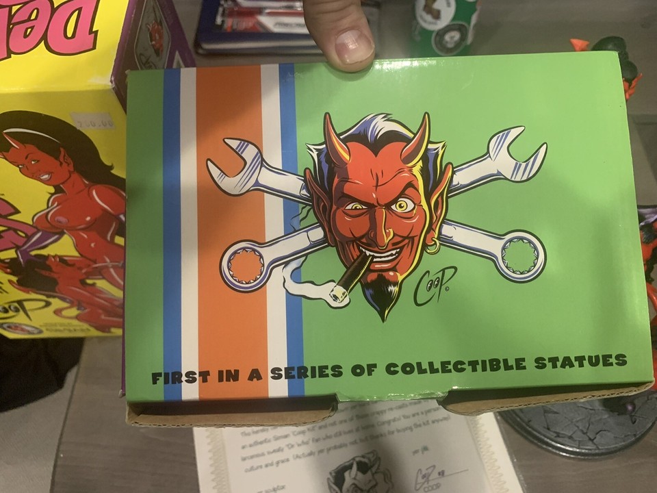 Coop Devil Girl Statues & Print Lot! | eBay