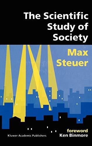 The Scientific Study of Society By Max Steuer 9781402073212 | eBay