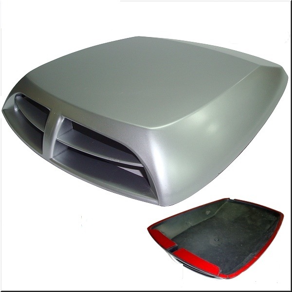 CAR ROOF HOOD AIR FLOW Decorative Vent Cover SILVER | eBay