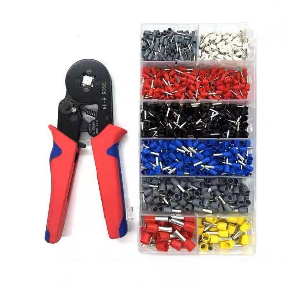1250Pcs Wire Ferrule Terminals Kit New Crimping Tool Set Crimp Wire ...