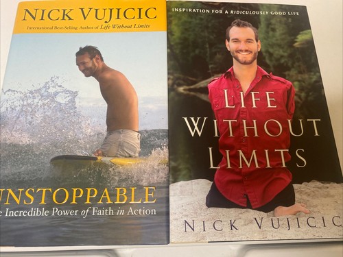 Nick Vujicic Book Lot Set Unstoppable Life Without Limits Hardcover | eBay