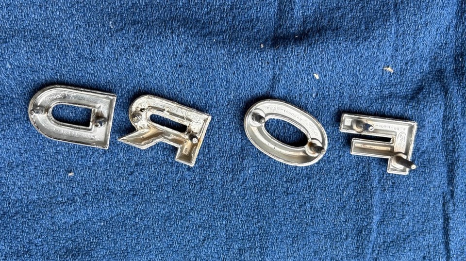 1962 1963 FORD FALCON HOOD LETTERS RANCHERO 1963 FAIRLANE 1963 GALAXIE ...