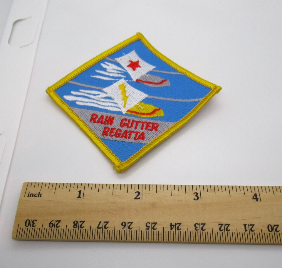 Rain Gutter Regatta Patch Boy Scouts Embroidered Sailboats Race Event ...
