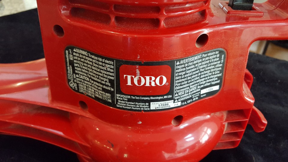Fix Toro Ultra 51574 or 51594 Blower 10.5-AMP Motor New Carbon Brush ...