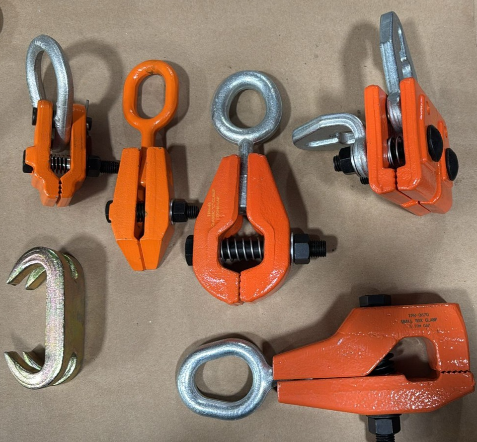 6pcs Heavy Duty Auto body Frame Machine Pulling Clamps Tool Set Repair ...