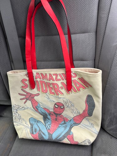 Coach Amazing Spider-Man tote bag large used woman's | eBay