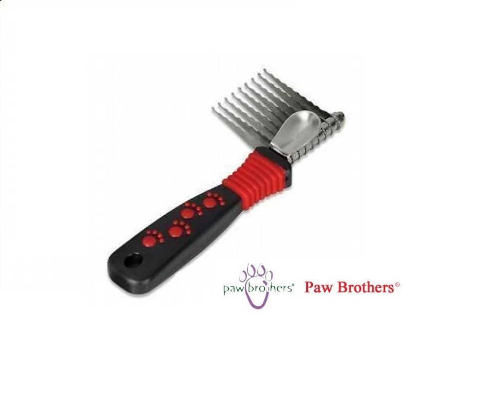 Pet GROOMING CAT DOG Mat Breaker PRO DEMATTING TOOL COMB Rake Razor ...