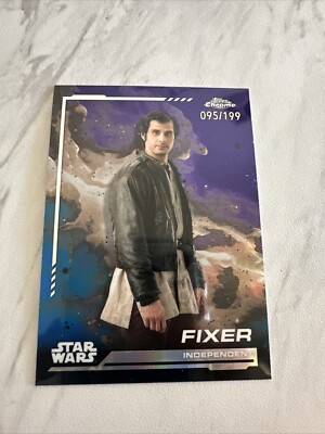 2024 Topps Chrome Star Wars #35 Fixer Purple Refractor #’d /199 | eBay