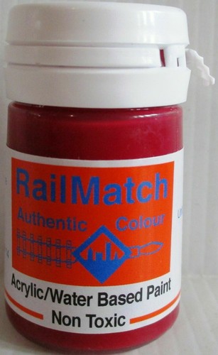 RailMatch 2255 EWS Maroon (Loco & Wagon Body Colour) Acrylic Paint 18ml ...