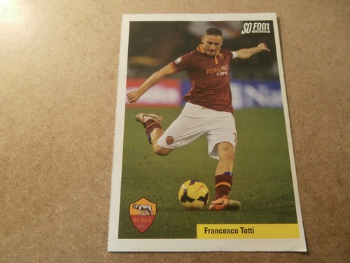 FRANCESCO TOTTI (AS ROMA), RARE FOOTBALL ROOKIE CARD SO FOOT (JT29) | eBay