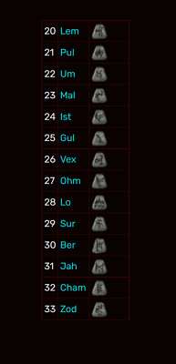 Ladder D2R Diablo 2 Resurrected Ber Jah Lo Sur Vex Ohm rune Runes PC ...