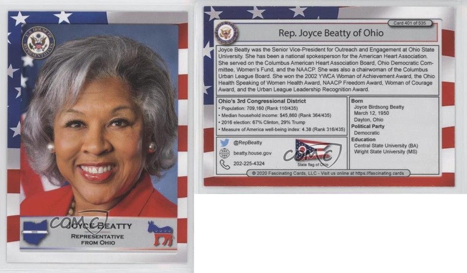 2020 Fascinating Cards US Congress Joyce Beatty #401 0n8 | eBay
