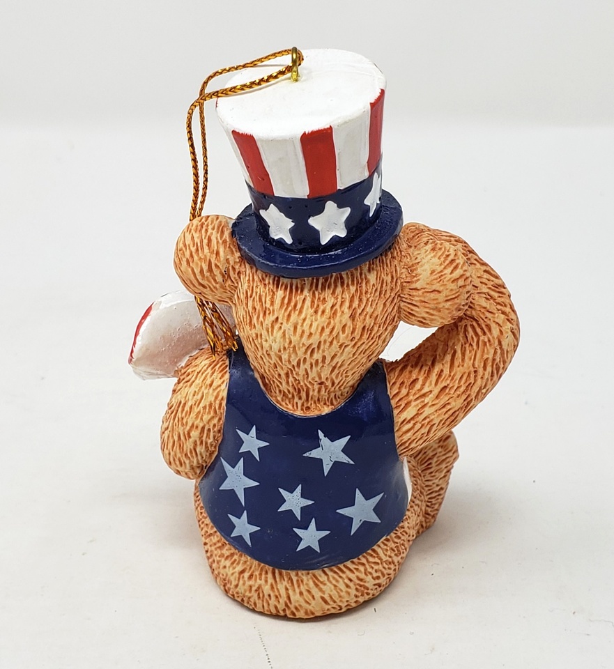 Vintage Claire's Bear Ornament Stars And Stripes Uncle Sam 1997 | eBay