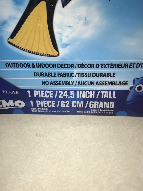 Windfriend Disney Finding Dory 24.5" Tall Kite Windsock Nemo Pixar ...