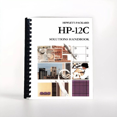 Manual for Hewlett Packard HP-12C Calculator: Solutions Handbook | eBay