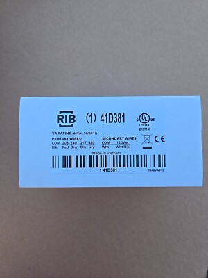 RIB Control Transformer: 208V AC/240V AC/277V AC/480V AC, 120V AC, Foot ...