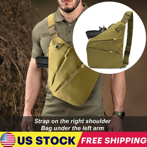 Tactical Crossbody Sling Bag Conceal Carry Personal Gun Bag Shoulder ...