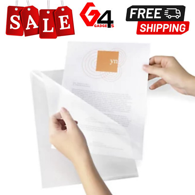 Strong A4 Plastic File Wallet Open Top & Side Cut Flush File Wallet 100 ...