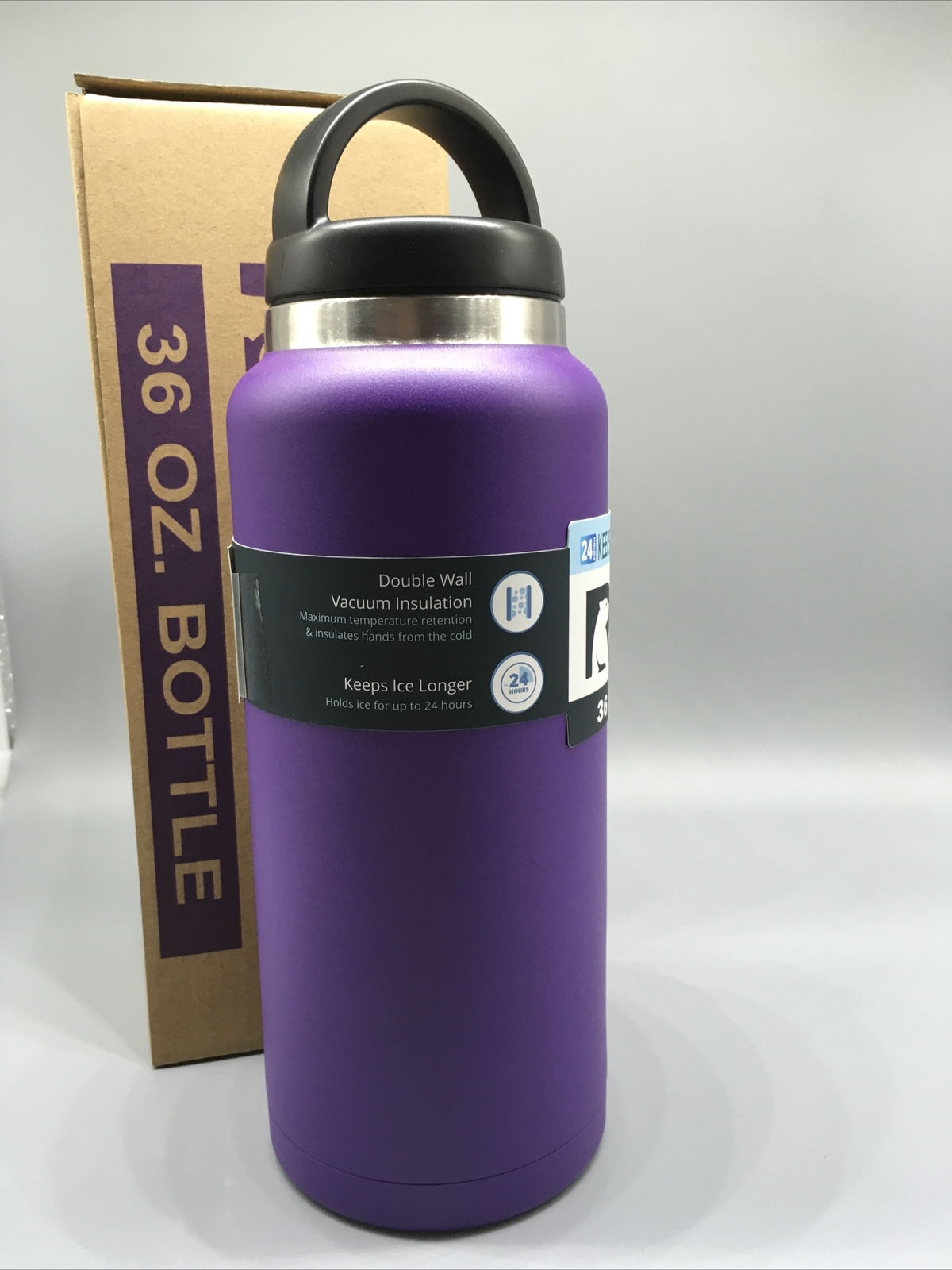 RTIC 36oz water bottle screw top with handle -double insulated majestic ...