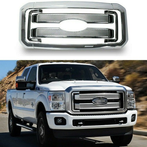 For 2011-2016 Ford F250 F350 Super Duty Front Mesh Grill Covers Grille ...