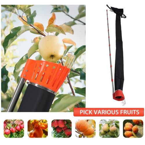 Professional Fruit Picker Stainless Steel Fruit Picker Pole With Collection L | eBay