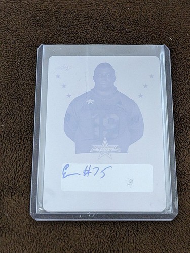 2019 LEAF ALL AMERICAN BOWL PURPLE /3 MAGENTA PRINT PLATE 1/1 AUTO EL ...