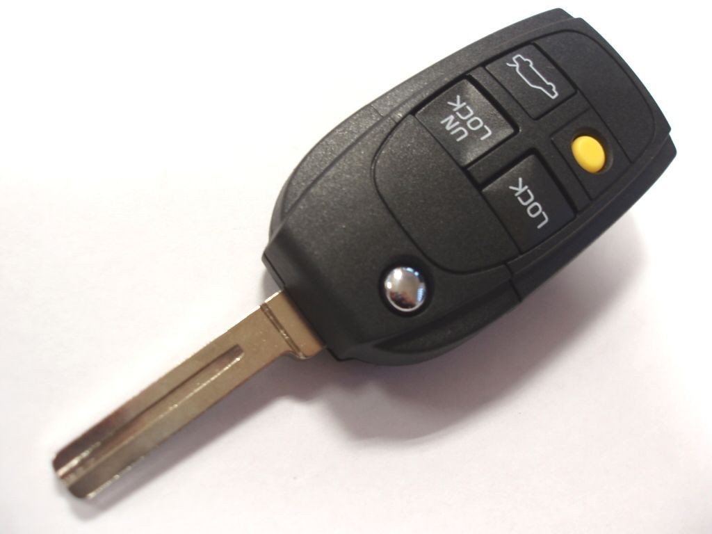 4 button flip key fob case upgrade for Volvo S40 V40 S70 C70 V70 S80 ...