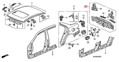 Honda Accord Body Parts Diagrams