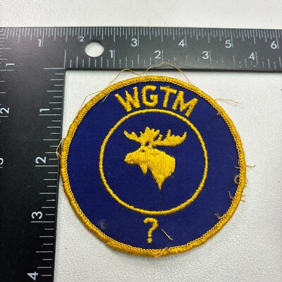 VINTAGE c 1970s WGTM WHO GOOSED THE MOOSE ? Patch 99Y7 | eBay