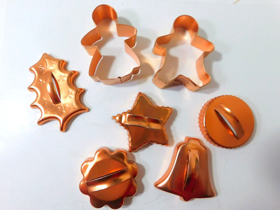 Cookie Cutters-Copper Color-Christmas Holiday Designs | eBay