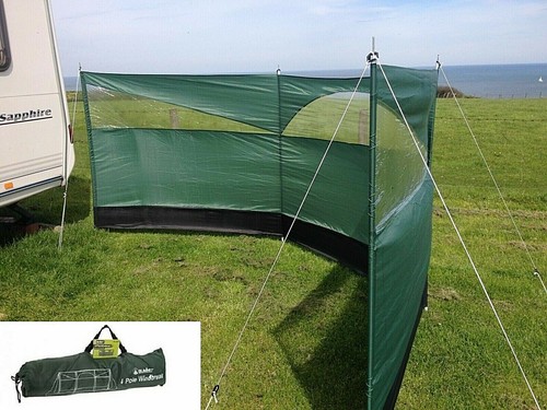 Windbreaker Wind Screen Blocker 150 x 500cm Camping Beach Wind Break ...
