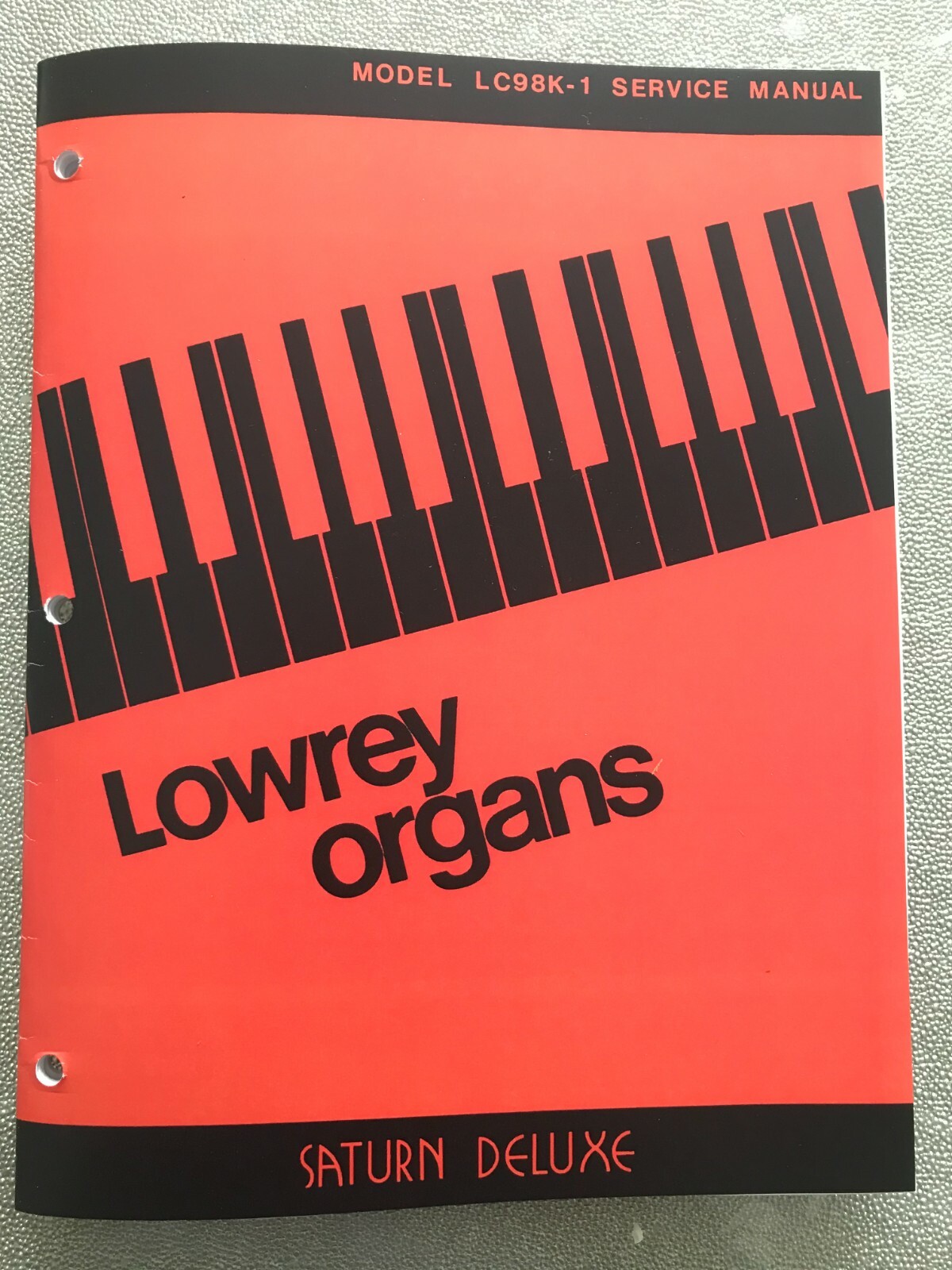 Lowrey Organ Service Manual Model HR88, HR98, TBO-1, LC98K-1 (Pick 1 ...