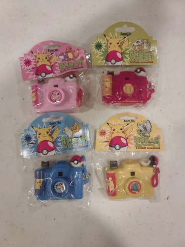1999 SamJin Pocket Monsters Pokemon Mini toy Camera GF COMPLETE SET OF ...