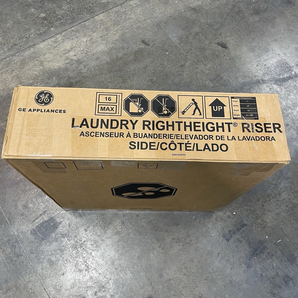 GE Laundry 7" Right Height Riser Model# GFR0728PNRS Sapphire Blue | eBay