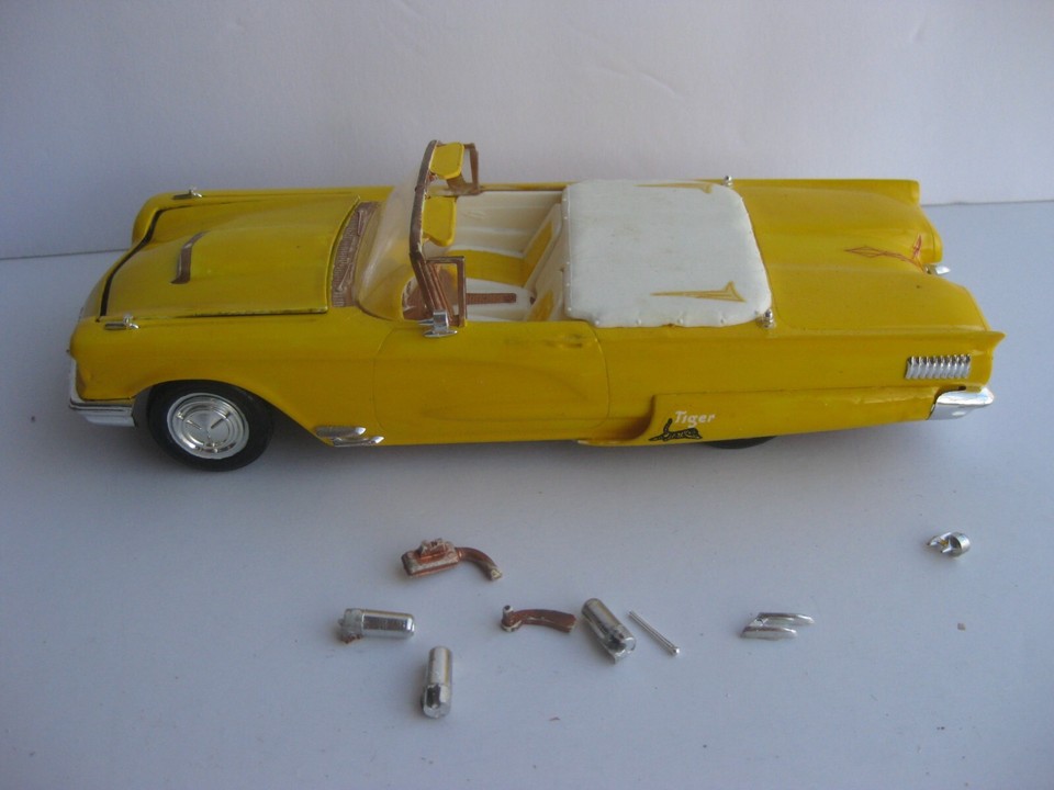 vintage 1/25 AMT 1960 Thunderbird Convertible Ford T-bird model kit | eBay