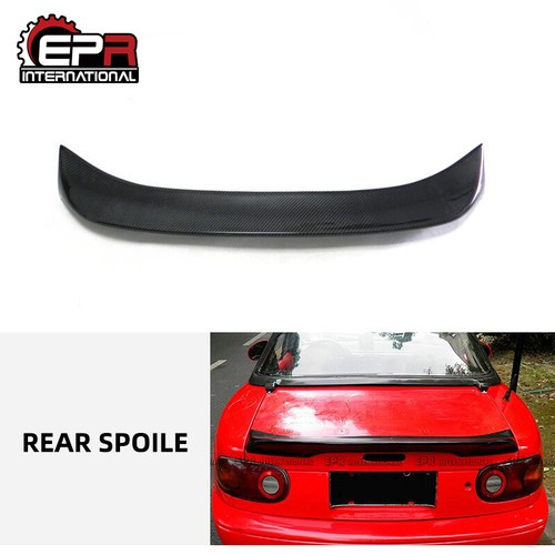 For Mazda MX5 NA MK1 Miata TR Style Carbon Fiber Rear Ducktail Spoiler ...