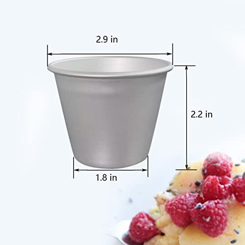 Mini Pudding Moulds Individual Popover Pan Nonstick Cheesecake Baking ...