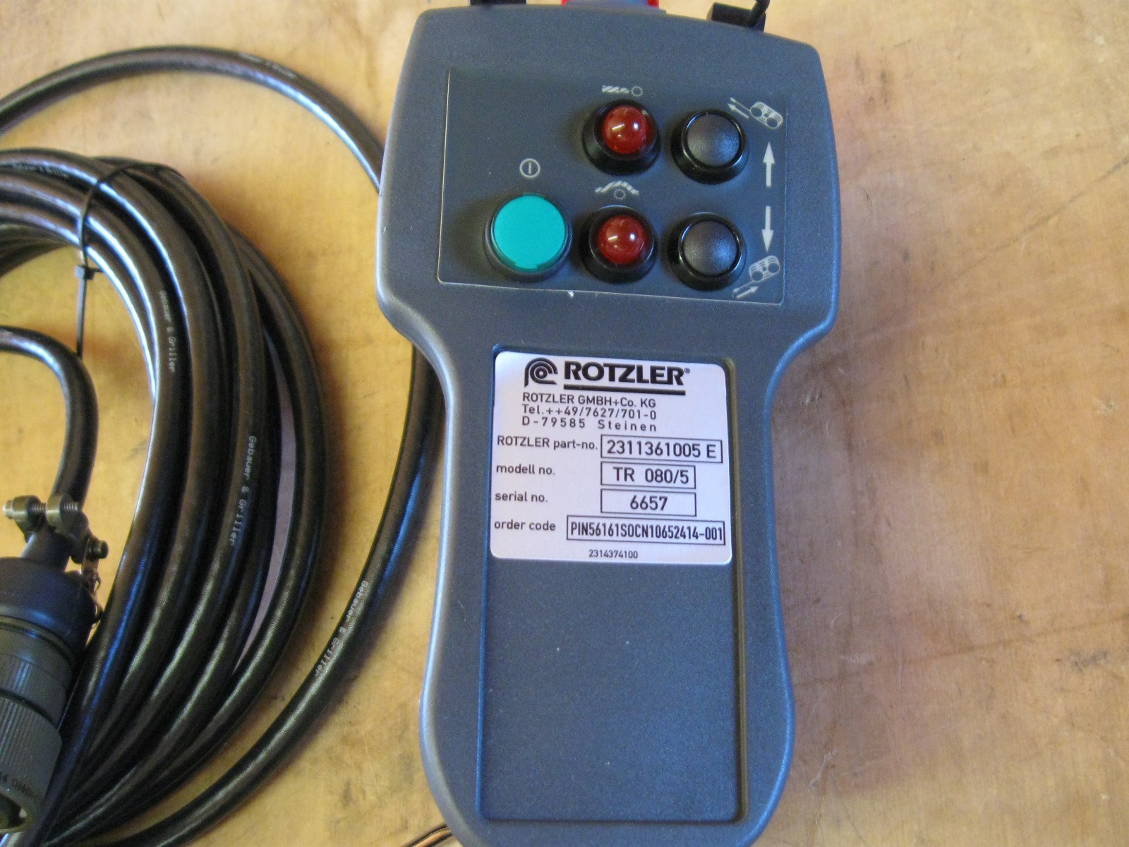 Military Surplus Rotzler Winch Controller TR 080/5 NSN 6110-20-000-0869 ...