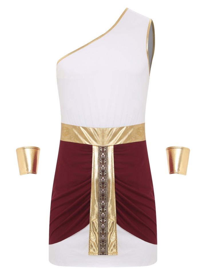 Mens Toga Vintage Fancy Dress Christmas Robe Greek Outfits Shiny ...