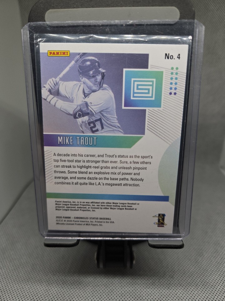 2019 Panini Chronicles Status Mike Trout #13 Los Angeles Angels | eBay