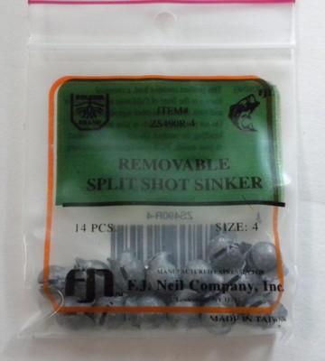 Dolphin ZS490R-4 Removeable Split Shot Size 4 14ct | eBay