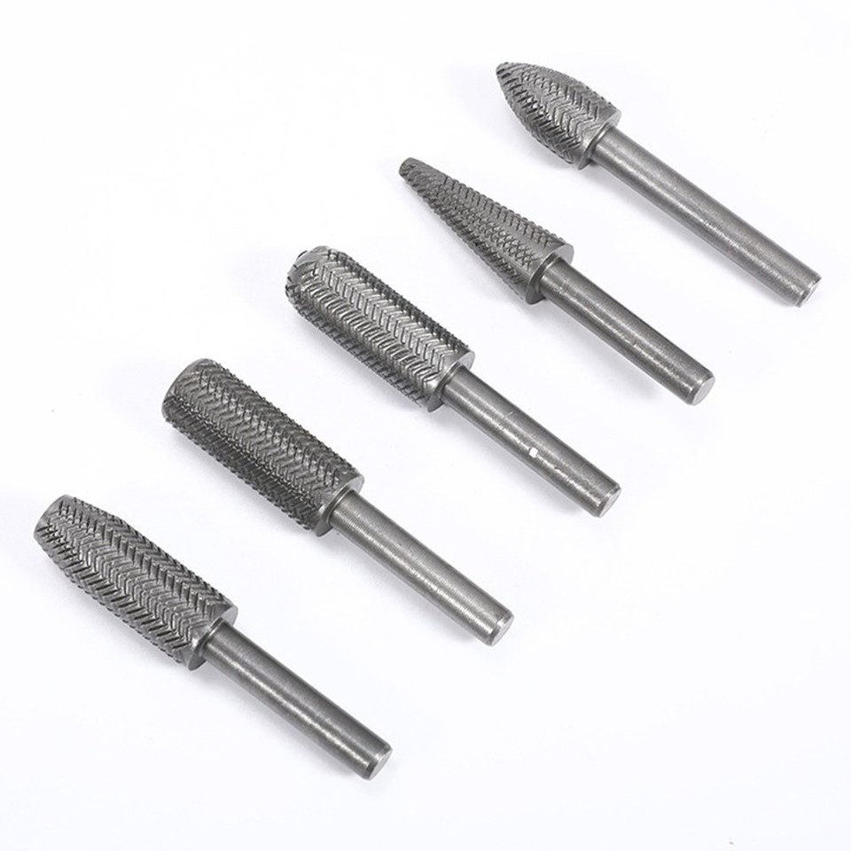 Electric Rotary Rasp File Kit 5 Pcs Suitable for Steel Reaming and ...