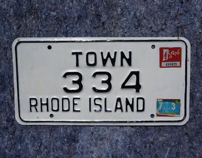 1970s RHODE ISLAND TOWN License Plate | eBay