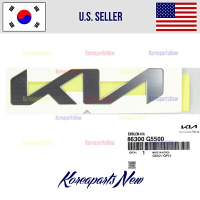 FRONT Bumper Emblem Mark *KIA* 86300G5500 ⭐OEM⭐ Kia Niro 2022 | eBay
