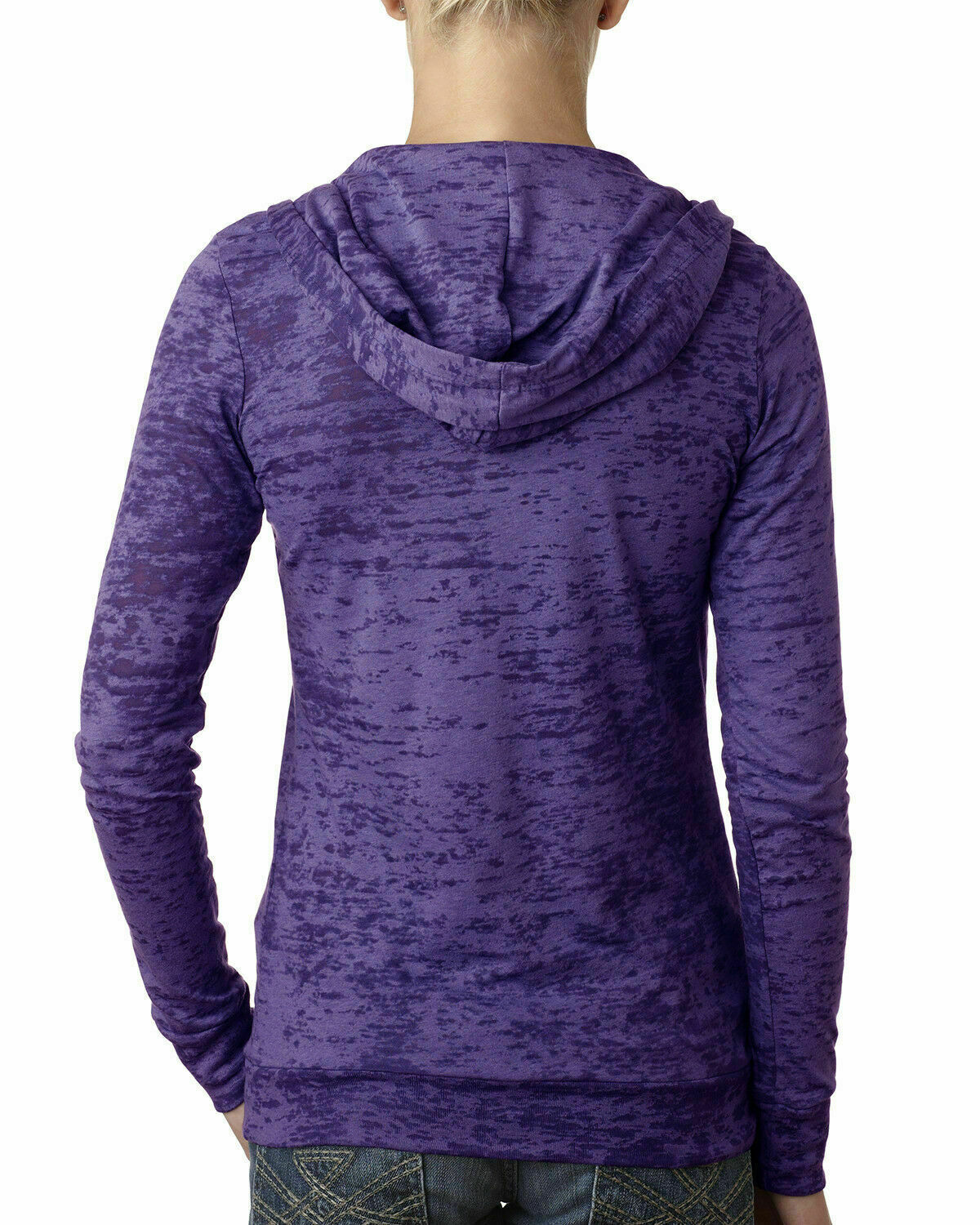 Next Level Women's Burnout Long Sleeve T-Shirt Hoodie NEW Light Way ...