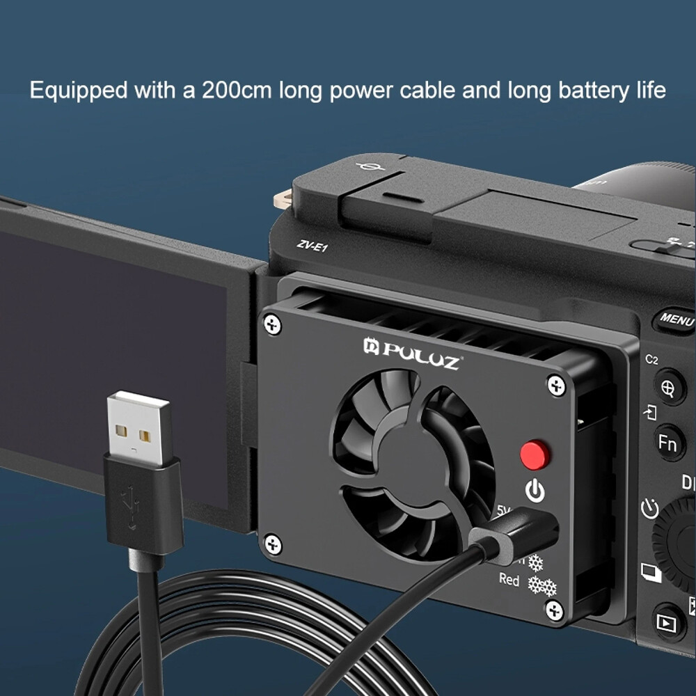 Camera Cooling Fan Heat Radiator Cooler For Canon R7 Sony A7C ZV1 FUJI ...